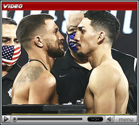 [VIDEO] LOMACHENKO VS. LOPEZ WEIGH-IN & INTENSE FINAL FACE OFF || FIGHTHYPE.COM